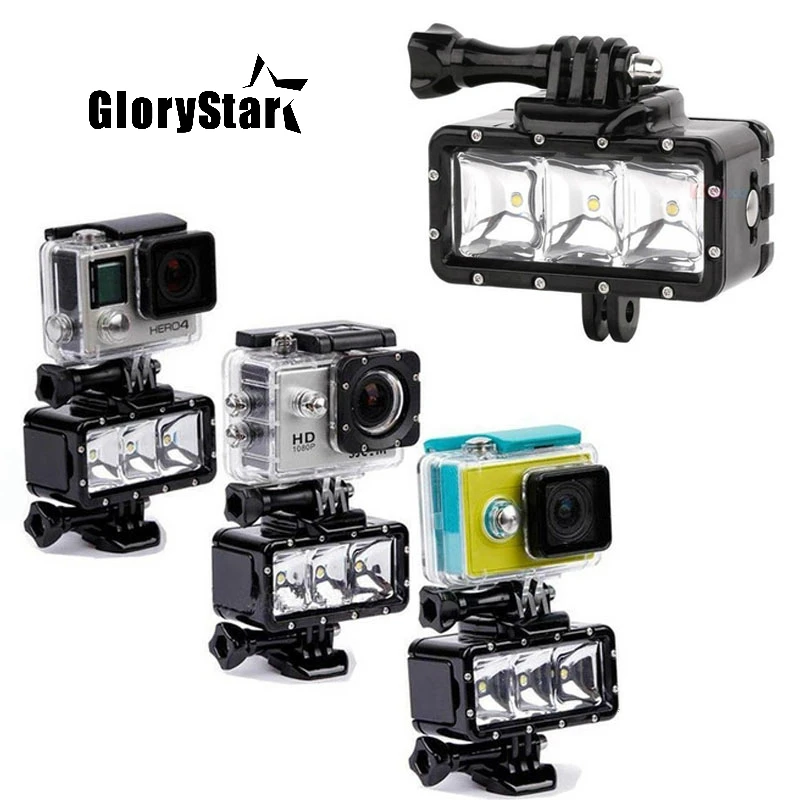 Glorystar Flashlight Lamp Underwater Diving Waterproof Led Flash Video ...