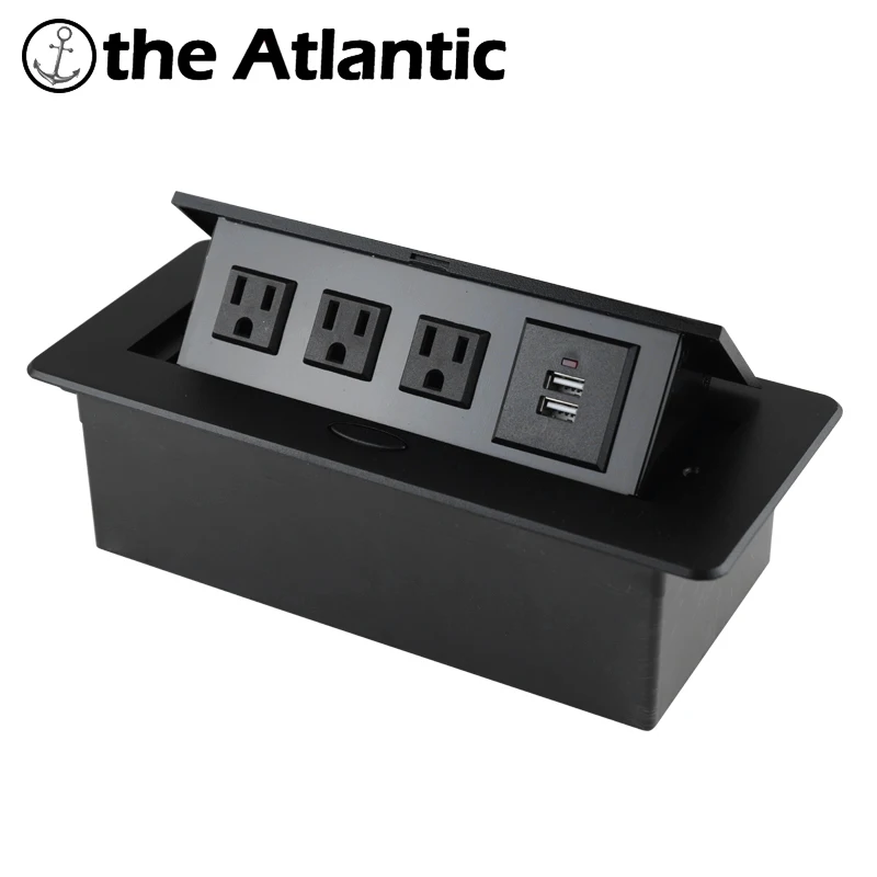 15A-US-Plug-Desktop-Pop-up-Socket-Power-Strip-With-USB-Countertop ...