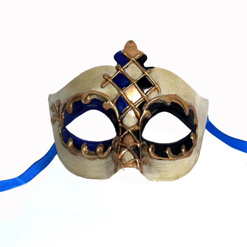 Venice Antique Mosaic Mask European For Parties Gold Diamond Masquerade ...
