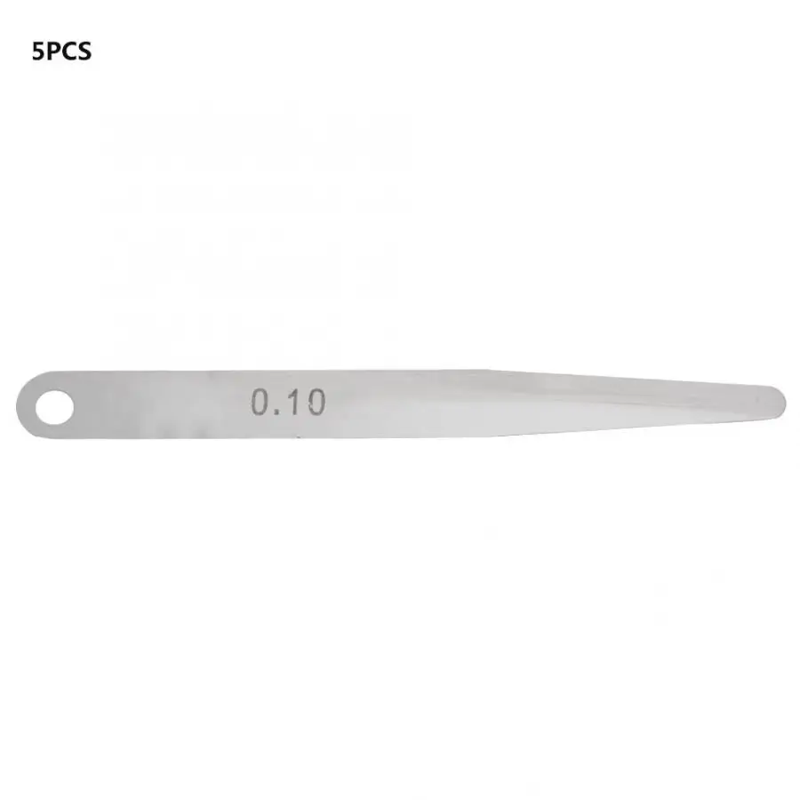 5pcs 0.1mm ความหนา Feeler Gauge METRIC FILLER ความหนาวัดเครื่องมือ|เกจแผ่นสอด| - AliExpress