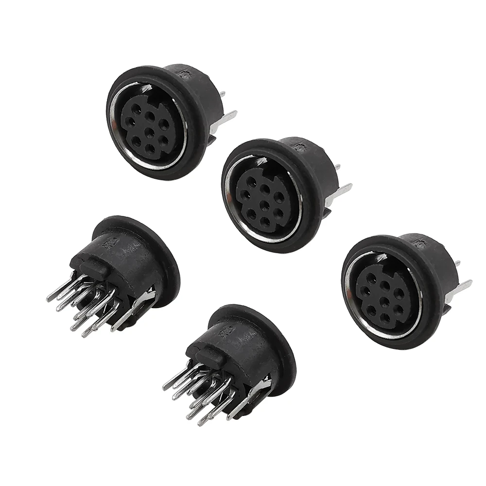 Mini Circular Din Connector Female | Mini Din 8 Pin Female Connector ...