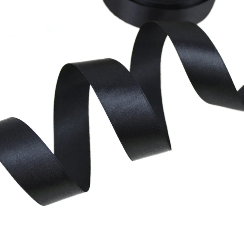 Black Satin Ribbon Png
