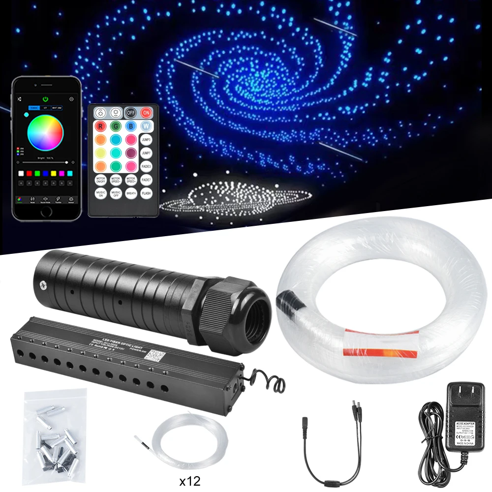 6W-RGBW-Remote-App-Control-Fiber-Optic-Star-Ceiling-Lights-Kit-With-3W ...