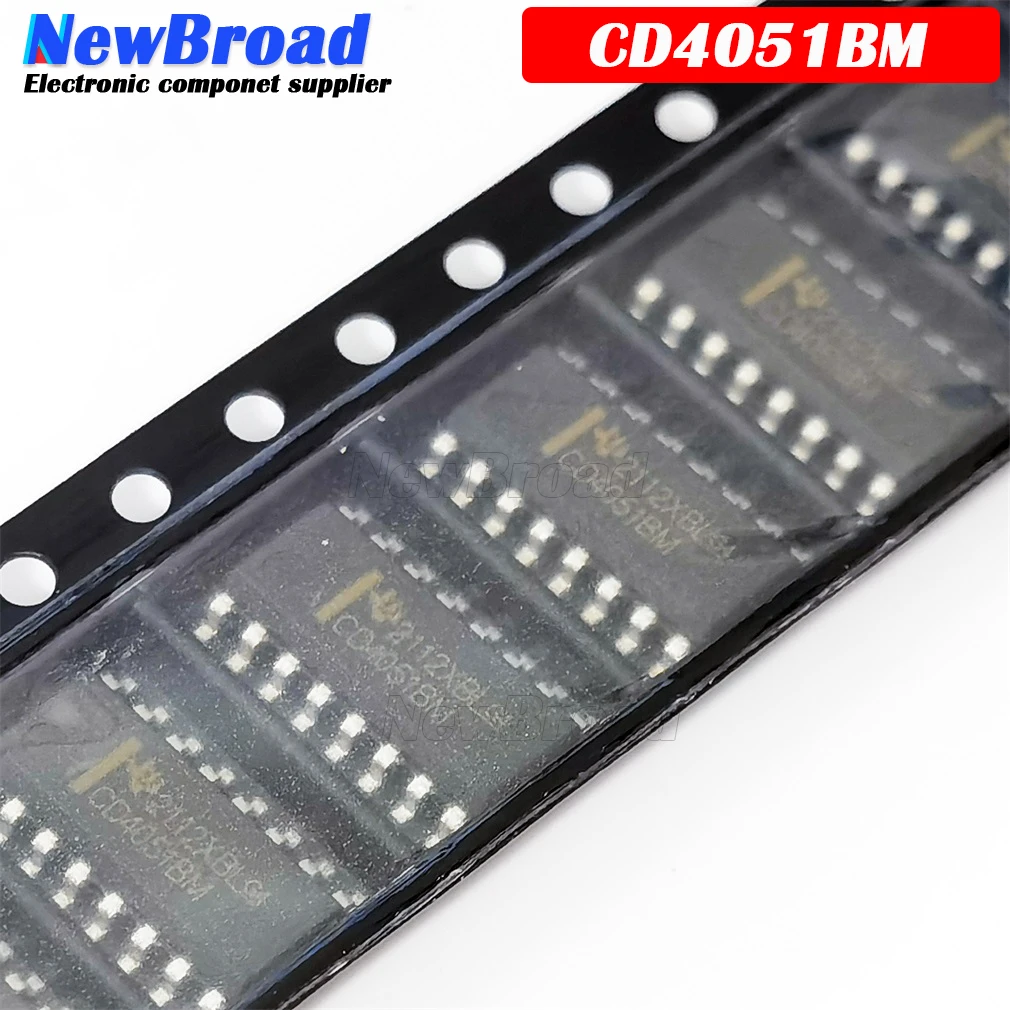 10PCS-CD4051-CD4051BM-CD4051BM96-HEF4051BT-HEF4051-HCF4051-MUX-DEMUX-One-Out-Of-Eight-Analog ...