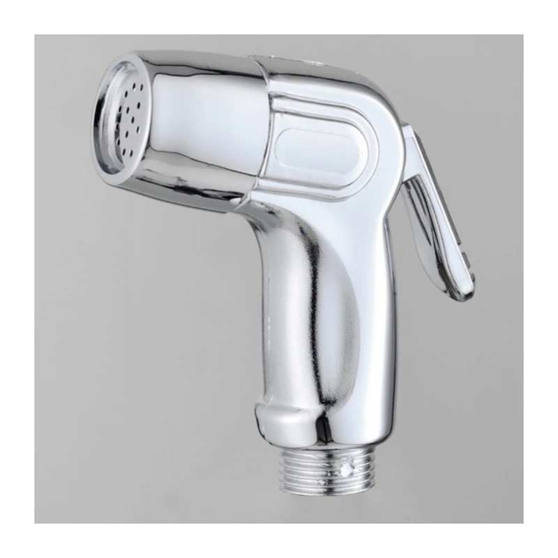 ABS Chromed Bidet Shower Head Bathroom Shattaf Supercharging Sprayer ...