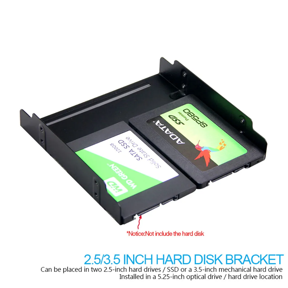 1pcs 2.5/3.5 Inch Hard Disk Bracket Hdd Ssd To 5.25 Inch Floppy-drive ...