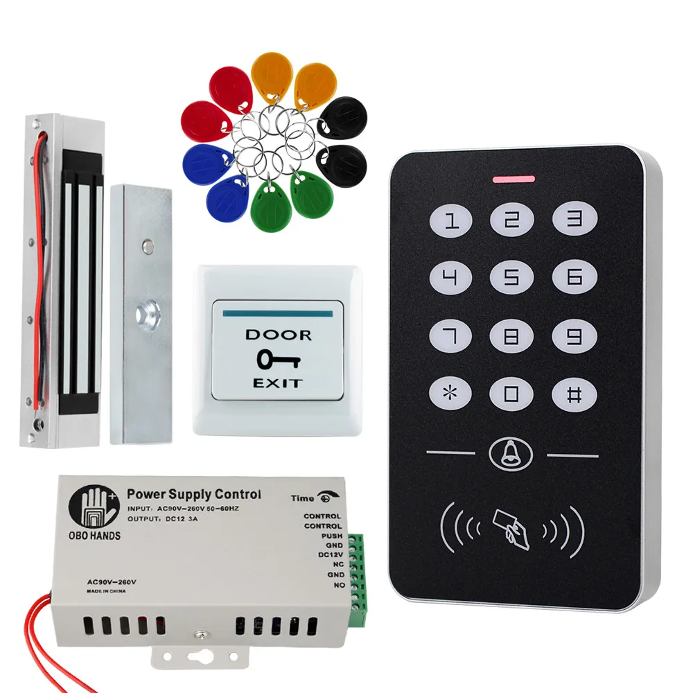 RFID-Access-Control-System-Kit-Frame-Glass-Door-Set-Electric-180KG ...