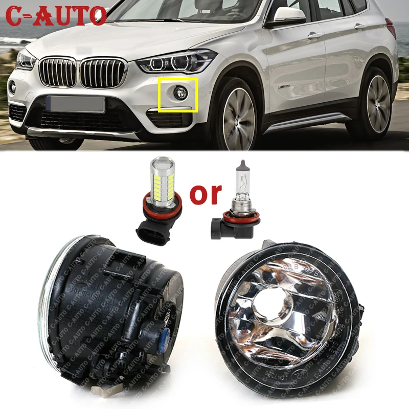 Car Front Fog Light With LED Bulbs/Halogen bulbs Fog Lamp For BMW X1 ...