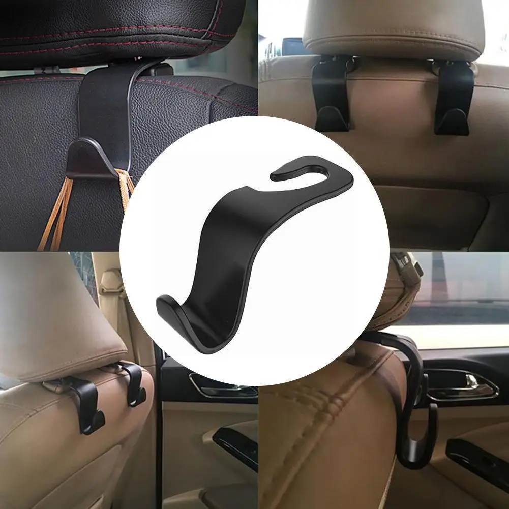 2pcs Universal Car Headrest Back Hook Hanger Vehicle Organizer Holder ...