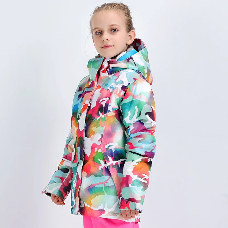 GS ski jacket girls kids colorful snow skiing jackets for girl ...