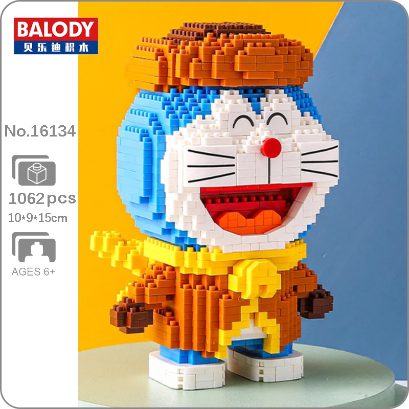 Balody 16134 anime doraemon gato robô de inverno animal estimação 3d ...