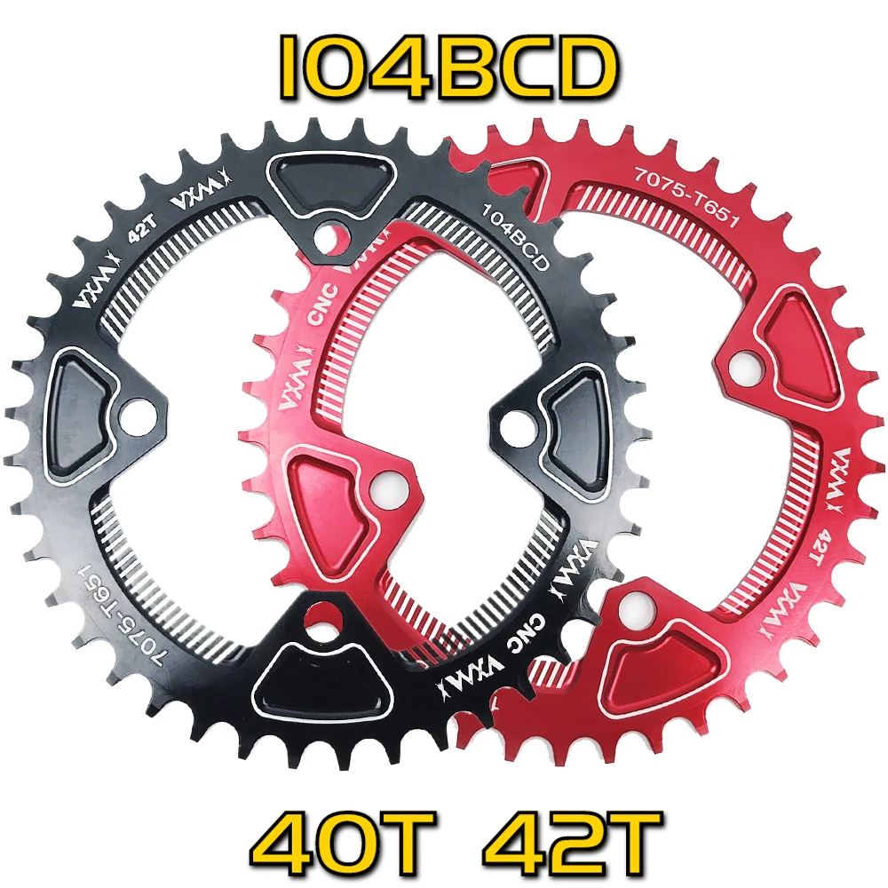 vxm-104bcd-40t-42t-mountain-bike-chainwheel-mtb-liga-de-alum-nio-7075