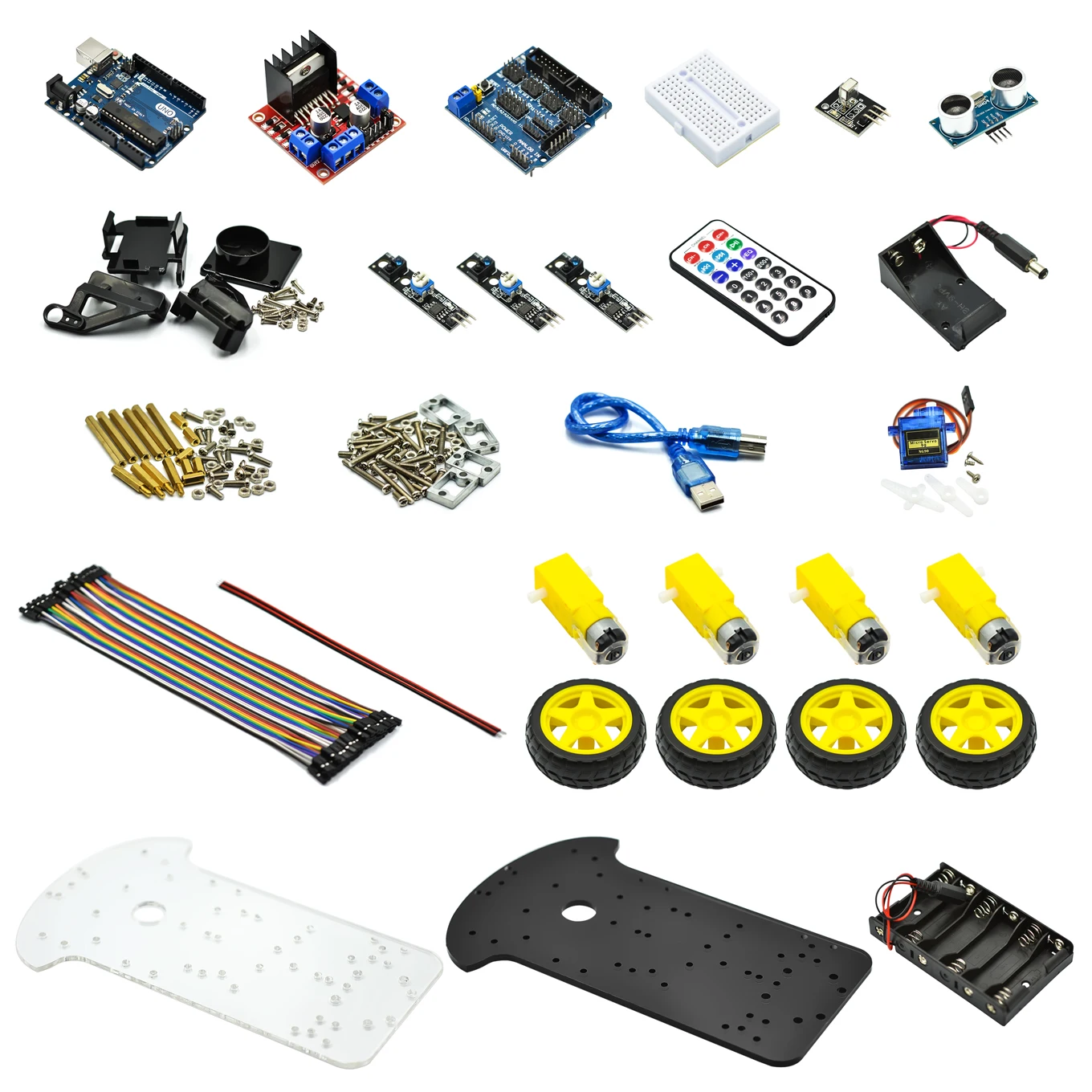 Multi-functional Mini Breadboard For Robot Car Assembly Kit Multi ...
