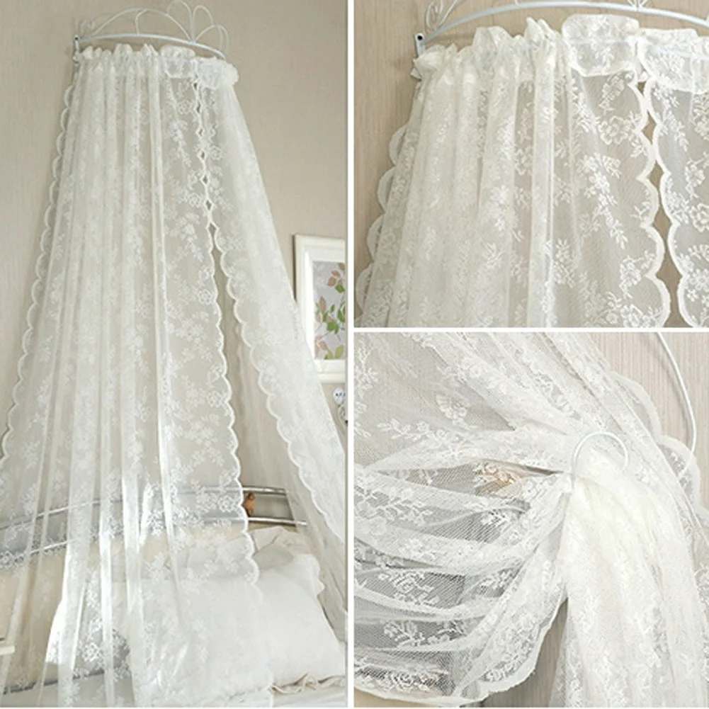 Lace Curtains Voile Window Tulle Curtains Insect Bed Canopy Netting ...