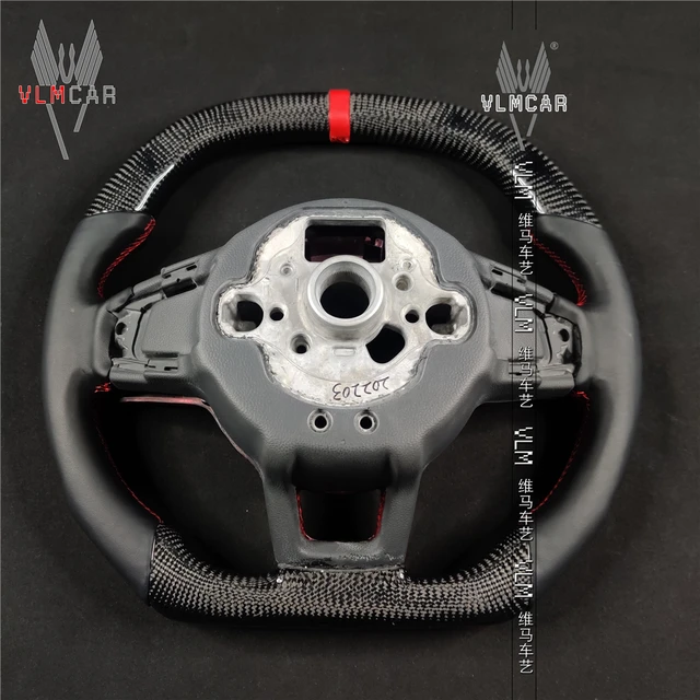 Private Custom VW Golf Carbon Fiber Steering Wheel/Trims for MK7 GTI/R ...