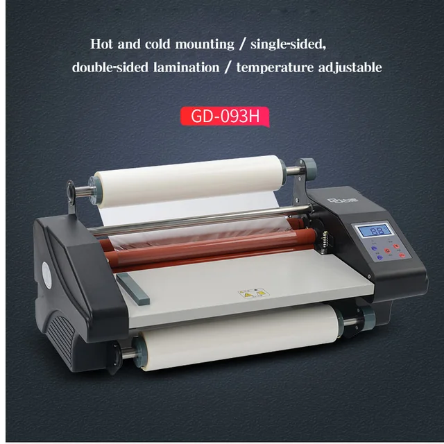 Hot Roller Laminator Roll To Roll Lamination Machine Size 25 Inch With