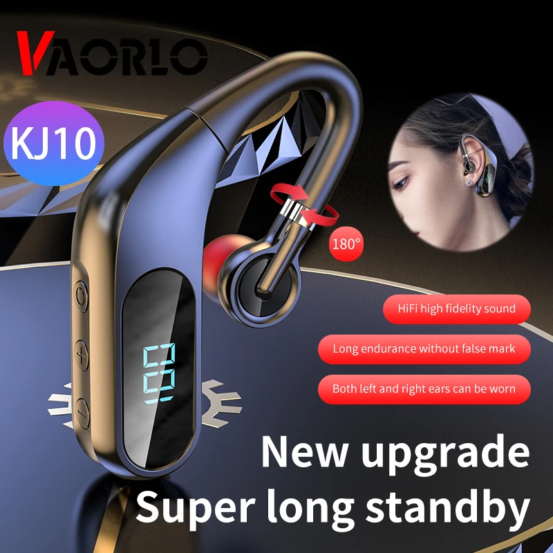 VAORLO-KJ10-Business-Wireless-Earphone-Bluetooth-5-0-Hands-Free-Stereo-Music-in-Ear-Headphone ...