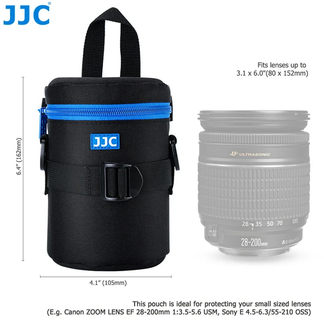 JJC 카메라 렌즈 가방 및 숄더 스트랩 시스템, DSLR 렌즈 케이스 파우치 백팩, 캐논 니콘 소니 후지필름 사진 액세서리