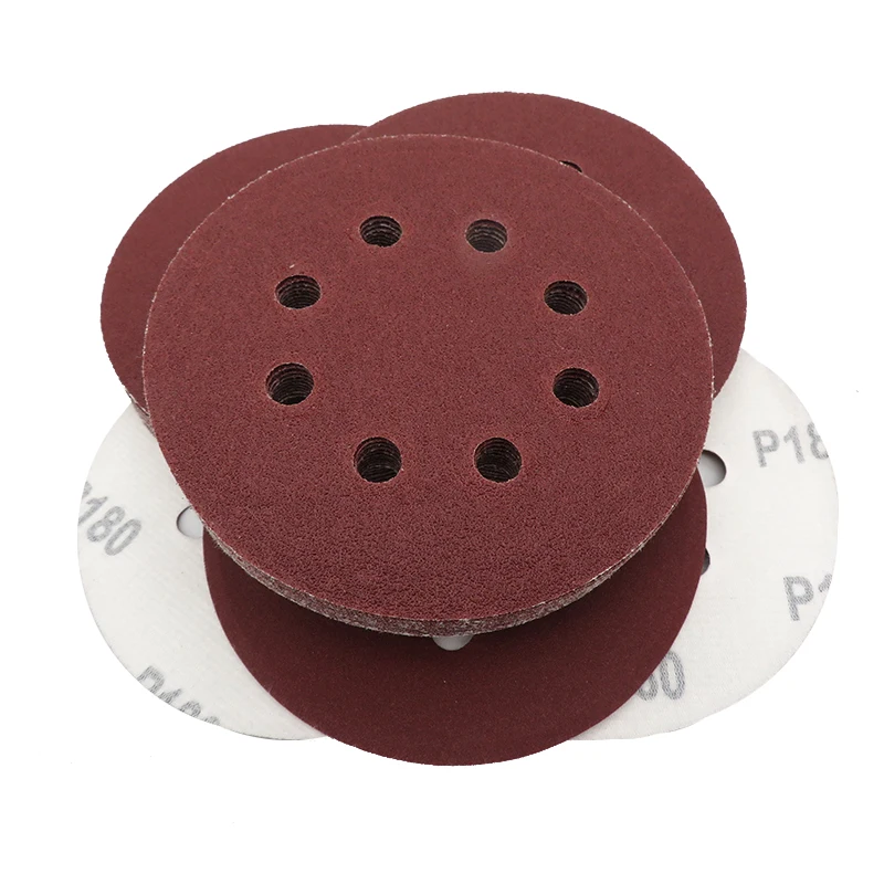 10pcs 5 Inch 125mm 8 Hole 60-1200 Grit Round Shape Sanding Discs ...