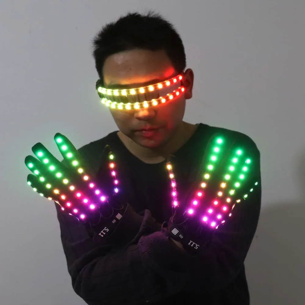 LED-Glow-Gloves-Rave-Flashing-Finger-Lighting-Glasses-Light-Up-Glasses ...