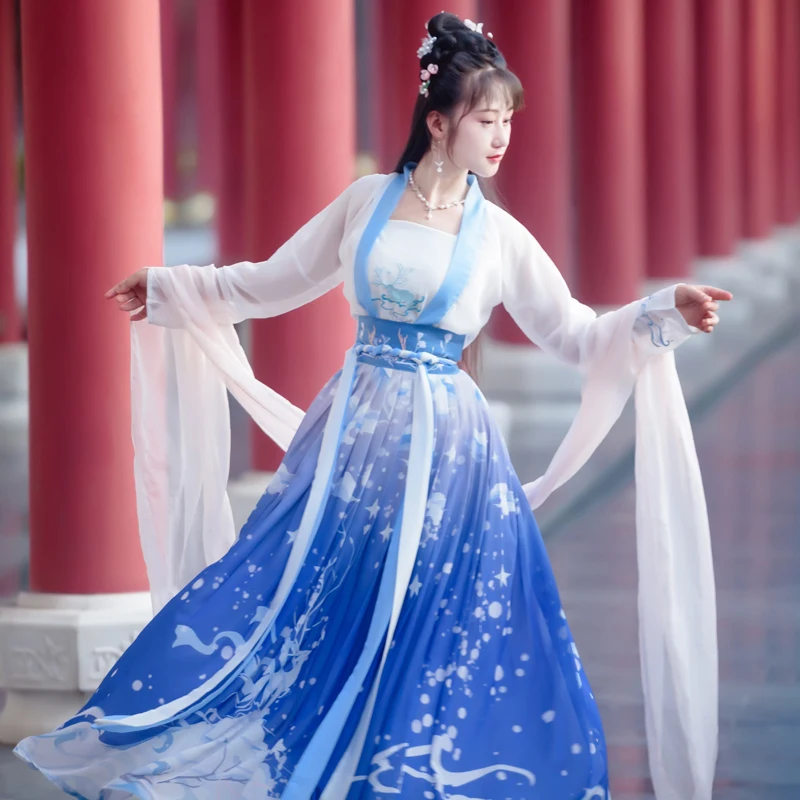 Traditional Chinese Dress Blue