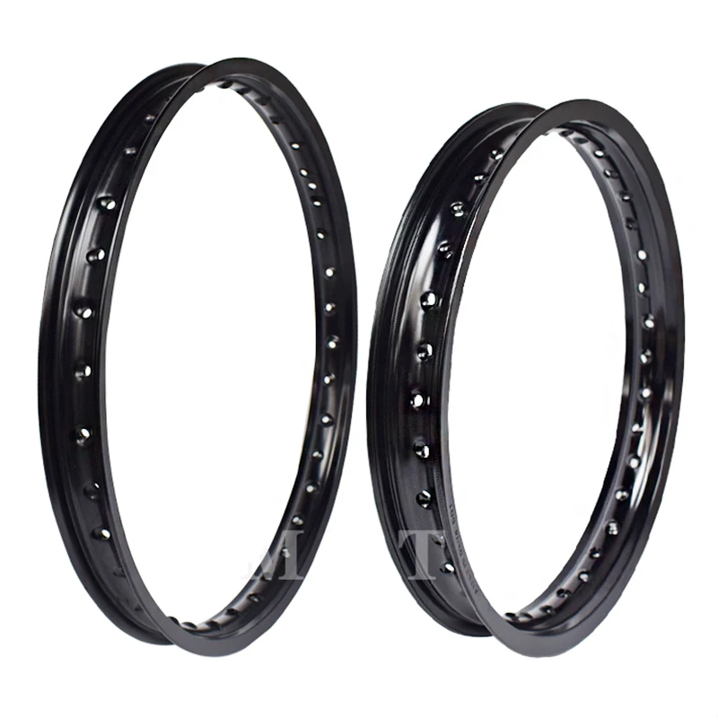 Motorcycle Aluminum Alloy 7075 Wheel Rim Black Circle 1.60x21,2.15x18,2 ...