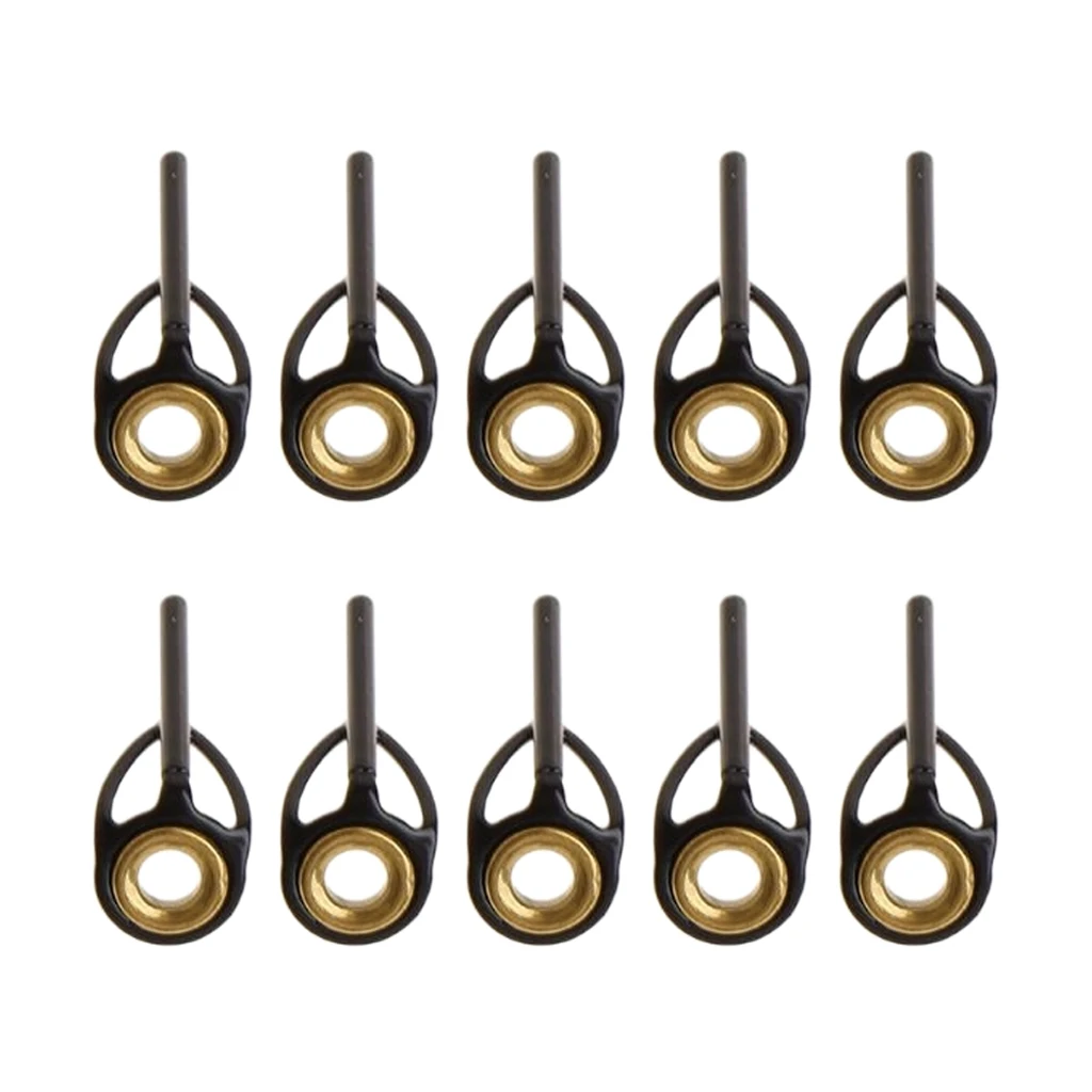 10X Rod Guides Fishing Rod Guides Line Ring Tip Rings Eyes Pole Repair ...