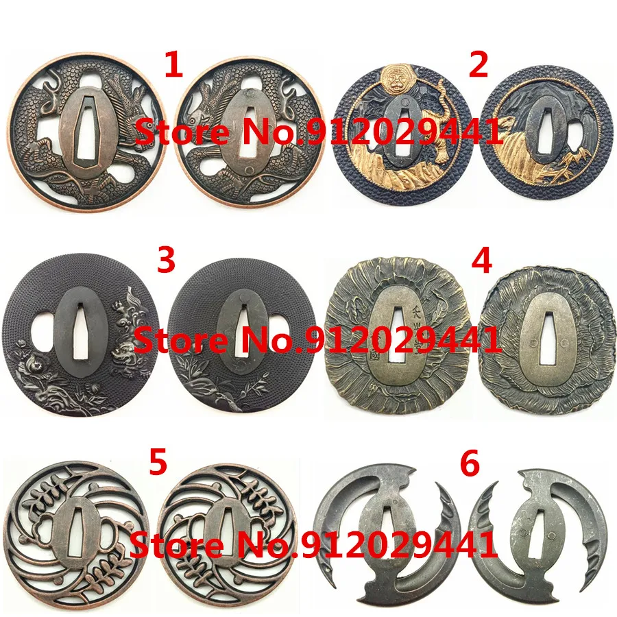 Wonderful-Alloy-Tsuba-Guard-For-Japanese-Tsuba-Samurai-Katana-Sword ...