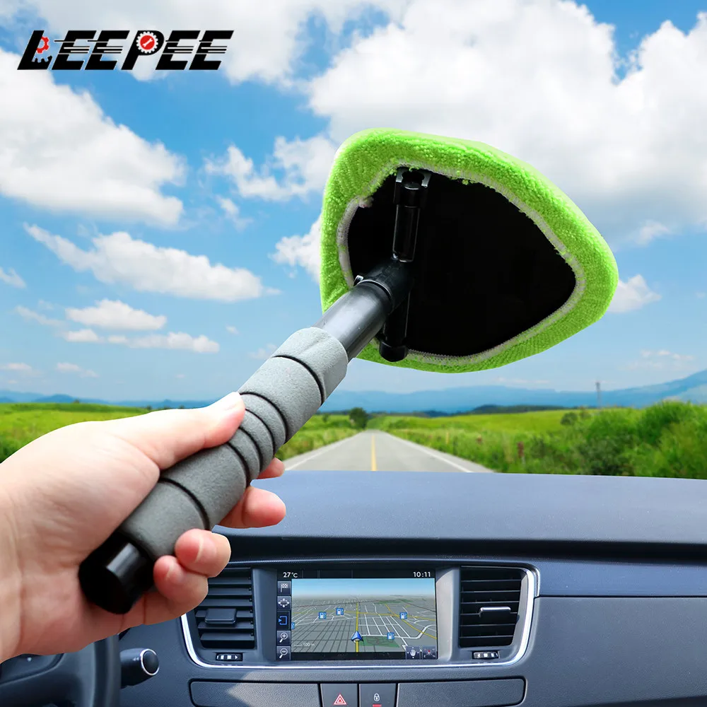 Window Scraping Mist Eliminator Microfiber Car Window Cleaner ...
