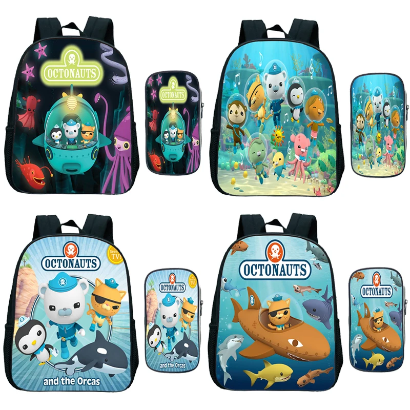 2Pcs-Sets-The-Octonauts-Backpack-Toddler-Kindergarten-Bags-Kids-School ...