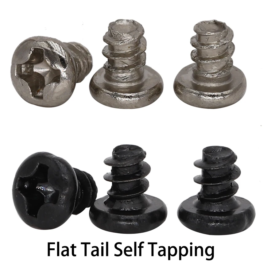 M3 M3*10/12/16 M3x10/12/16 Black Nickel Plate Carbon Steel Phillips ...