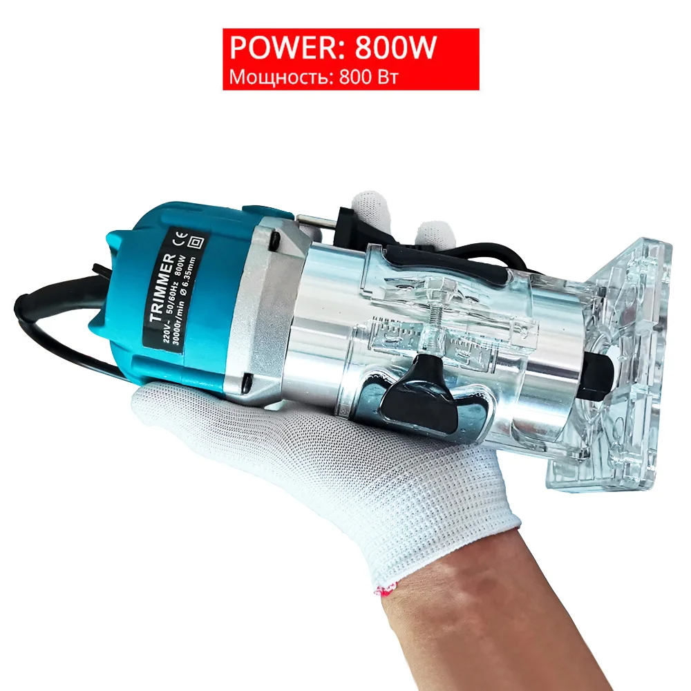 800W-Woodworking-Electric-Trimmer-220V-Wood-Milling-Engraving-Slotting ...