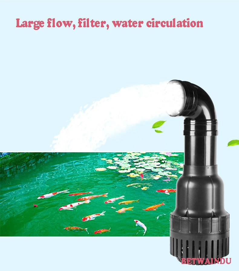 Large-Flow-300W-Submersible-Water-Pump-With-55000L-H-5-5M-Lift-Max ...