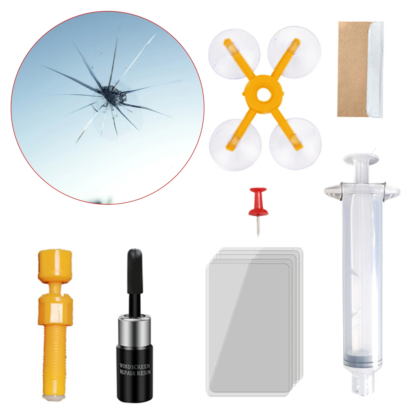 Glass crack repair kit - clubsoftwnbn