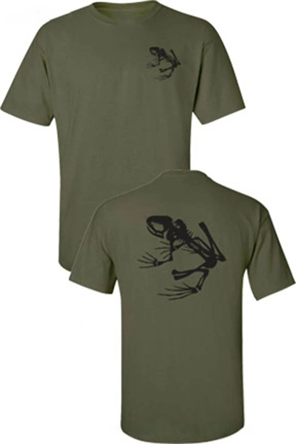 Navy Seal Frog Skeleton With Trident