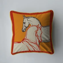 Velvet Fabric Genuine American Duplex Printing Style Home Sofa Cushion ...