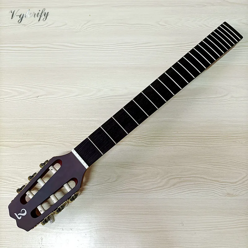 New arrival 6 string guitar neck with classic head black matte finish ...