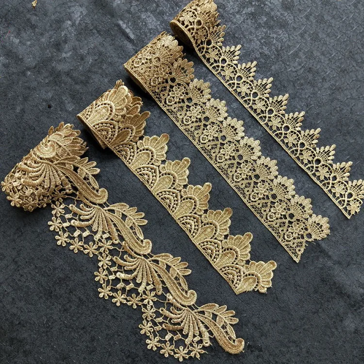 lace cloth decoration golden water soluble lace accessories clothing ...