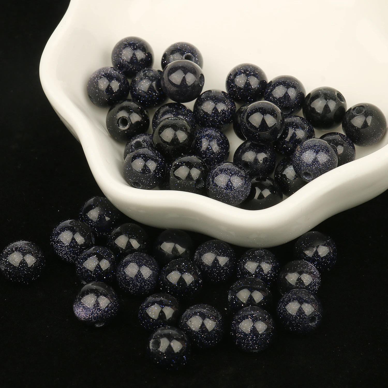 Beads Stone Sandstone Jewelry | Natural Blue Sandstone Stones - Quality ...