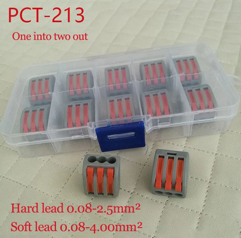 10pcs Universal 3 Pin Wire Wiring Connector Terminal Block Fast Wiring ...