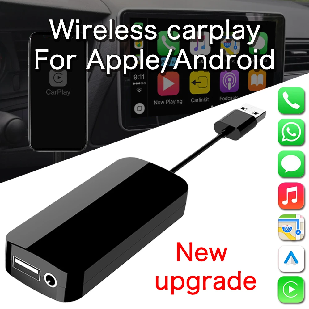 MERRYWAY USB Carplay Dongle for Car Android OS Navigation Player Smart ...