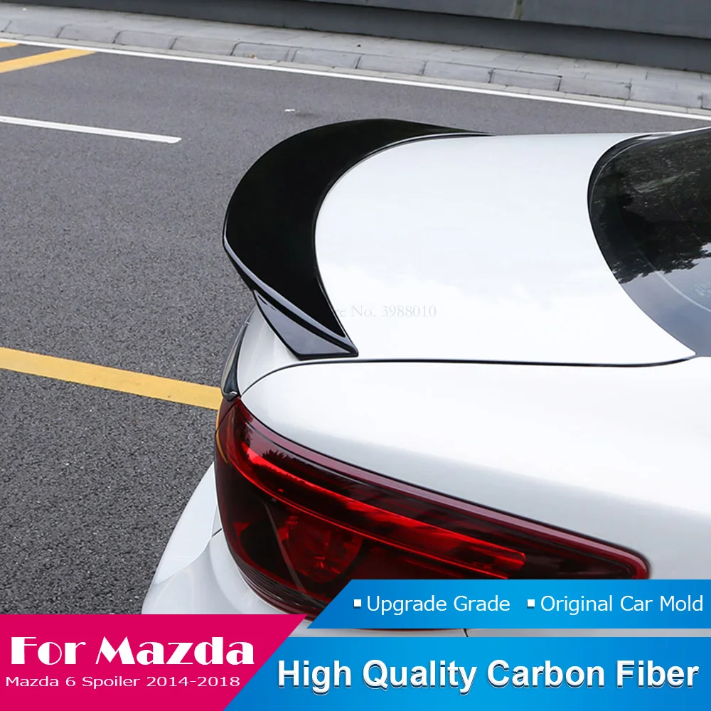 For Mazda 6 Atenza 2014 2015 2016 2017 2018 Tail Roof Spoiler Carbon ...
