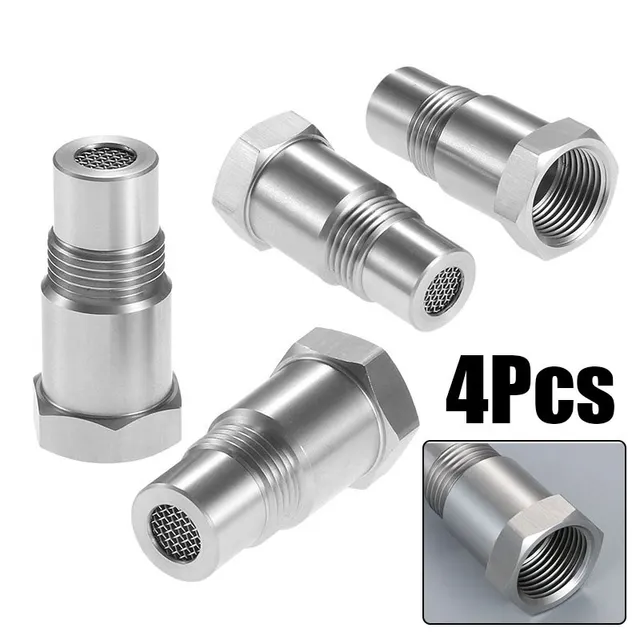 90° O2 Oxygen Sensor Spacer with Built-in Mini Catalytic Converter ...