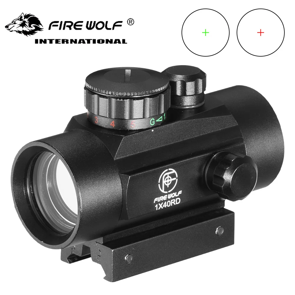 Fire Wolf 1.5-4X30 Rifle Scope Red Dot Hunting Tactical Optical Sight ...