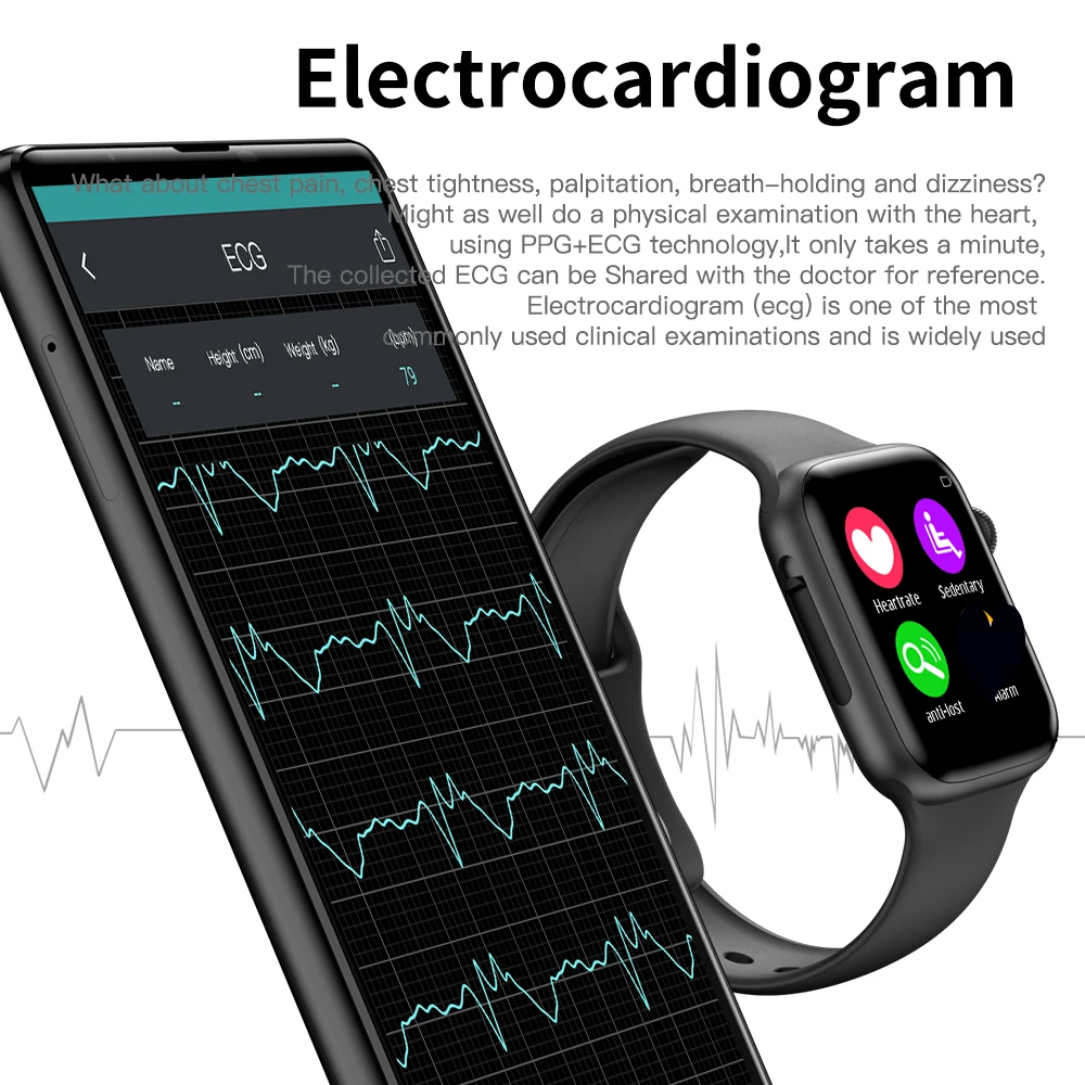 MTK2502D Smart Watch Support Bluetooth Call Message ECG Heart Rate ...