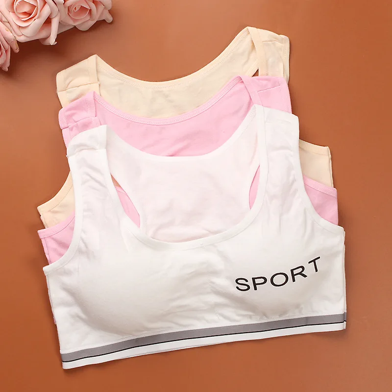 Sutiã para adolescentes meninas, sutiã esportivo para academia sem fio ...