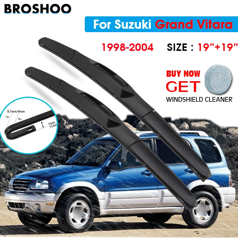 Car Wiper Blade For Suzuki Grand Vitara 19"+19" 1998-2004 Windscreen ...