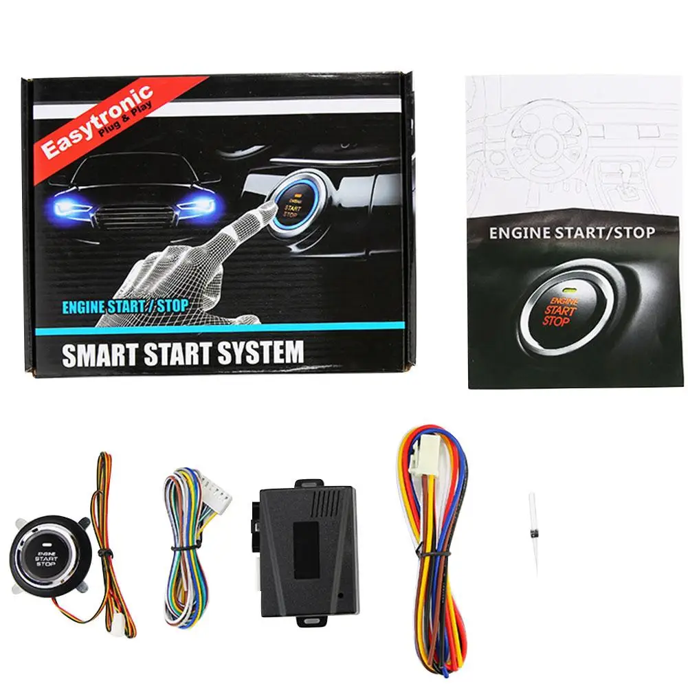 Dc12v Keyless Start System Remote Control One Step Start Stop Car ...