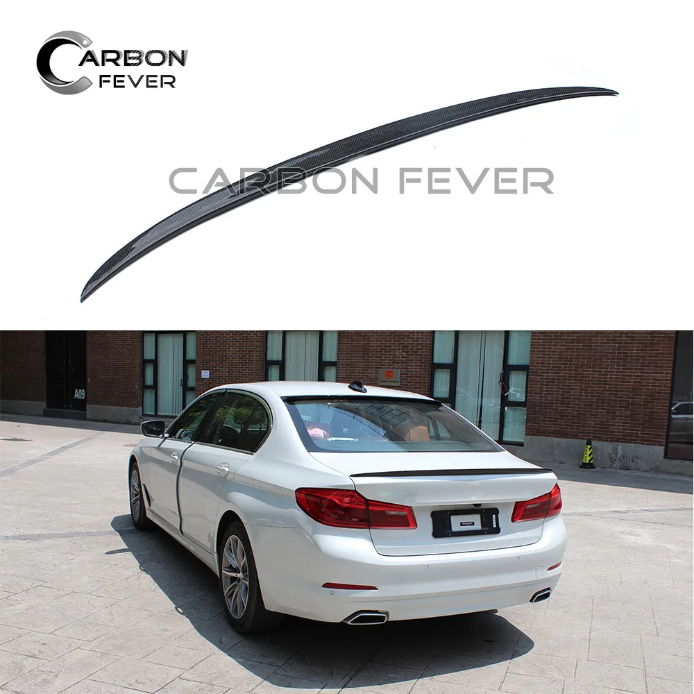 For BMW 5 Series G30 G38 Carbon Fiber Spoiler 2017 Present 520i 530i ...