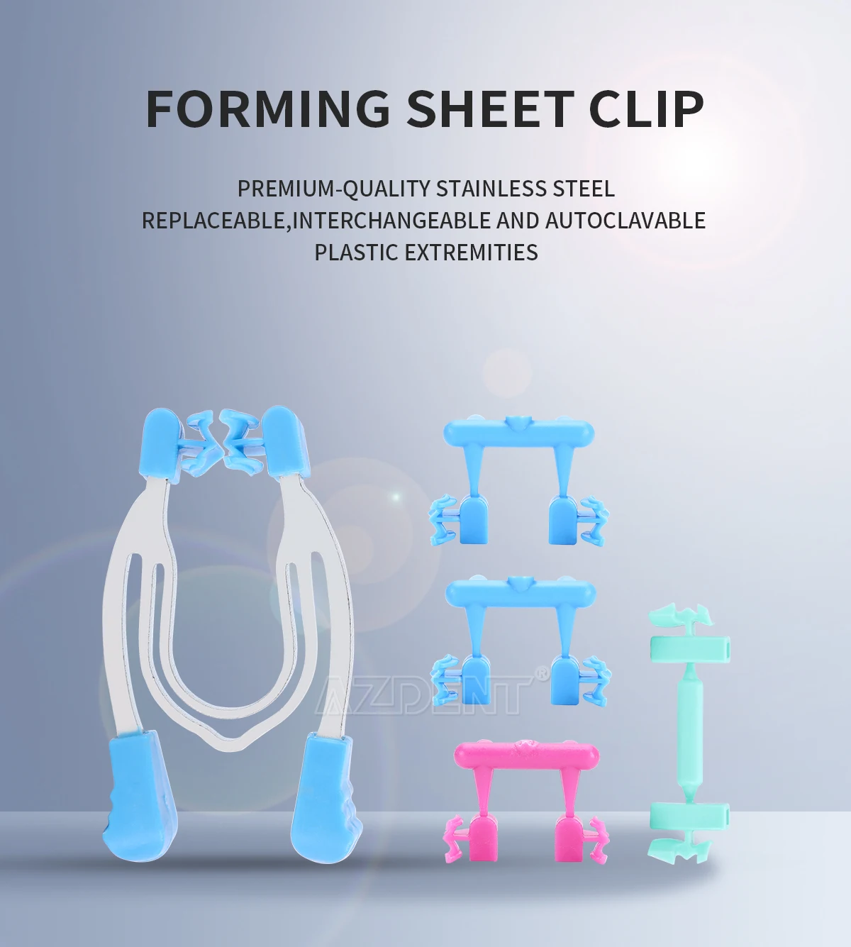 Azdent Dental Matrix Sectional Contoured Metal Spring Clip Rings Clamps ...